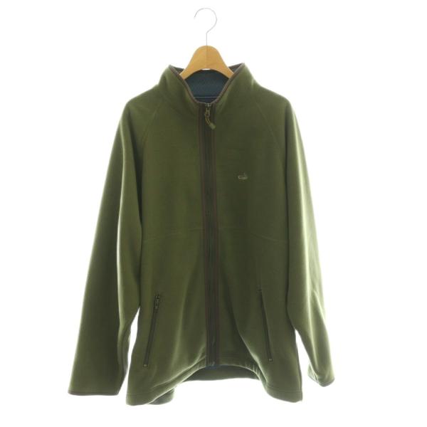 クロコダイル CROCODILE フリースジャケット LL 緑 グリーン スタンドカラー フルジップ 長袖 /AG ■OS ■GY60 メンズ【ブランド】クロコダイル CROCODILE【表記サイズ】LL【実寸サイズ】身幅：約62cm　着丈...