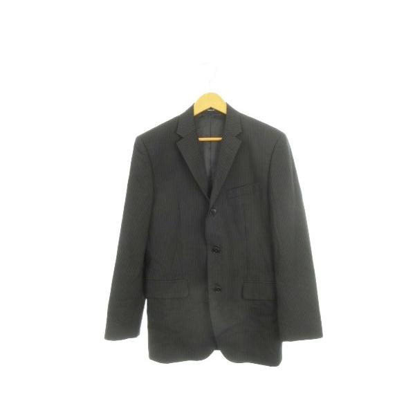 コムサイズム COMME CA ISM テーラードジャケット 総裏地 ストライプ柄 3ボタン M 黒 ブラック /AH42 ■GY63 メンズ【ブランド】コムサイズム COMME CA ISM【表記サイズ】M【実寸サイズ】肩幅：43cm　身...