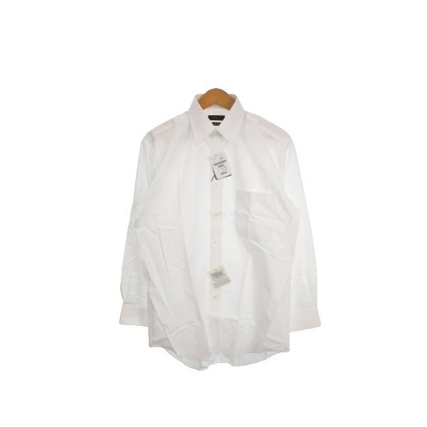 未使用品 ファラゴ FARAGO Yシャツ ワイシャツ 39-80 白 ホワイト 無地 レギュラーカラー 長袖 /AH34 ■GY63 メンズ【表記サイズ】39-80【実寸サイズ】肩幅：48cm　身幅：50cm　袖丈：56.5cm　着丈：7...