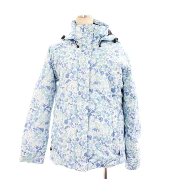 オーリン OLIN コート スノーウェア  S マルチカラー 花柄 フード付き 長袖 /GG ■GY60 レディース【表記サイズ】S【実寸サイズ】肩幅：43cm　身幅：50cm　袖丈：58cm　着丈：65cm　　【素材】ポリエステル【色】マ...