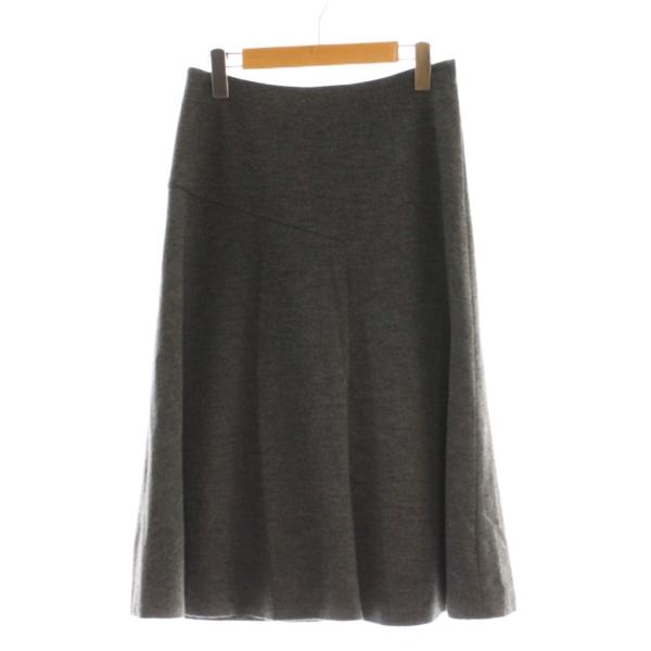 エンスウィート レナウン ensuite スカート フレアスカート ウール 2 グレー 無地 長袖 /GP ■GY60 レディース【ブランド】エンスウィート レナウン ensuite【表記サイズ】2【実寸サイズ】ウエスト：70cm　ヒップ：...