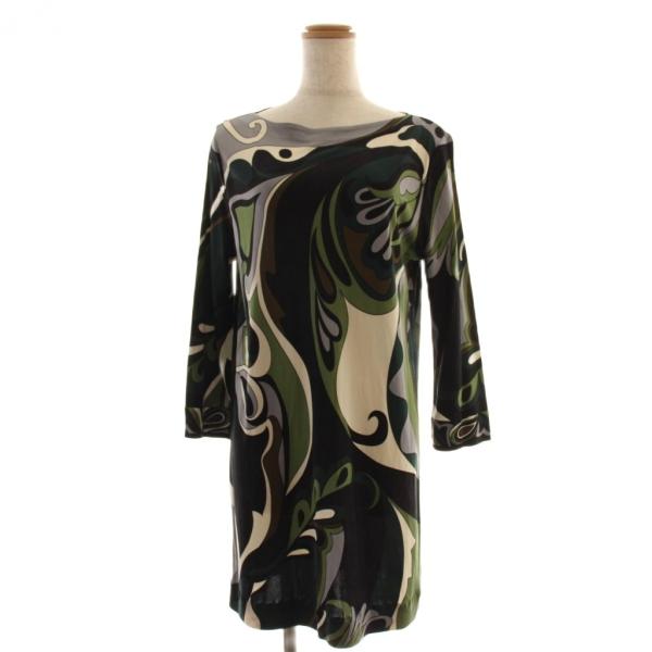 ダーマコレクション dama collection ワンピース ひざ丈 絹 シルク L マルチカラー 長袖 総柄 /GP ■GY60 レディース【ブランド】ダーマコレクション dama collection【表記サイズ】L【実寸サイズ】肩幅...