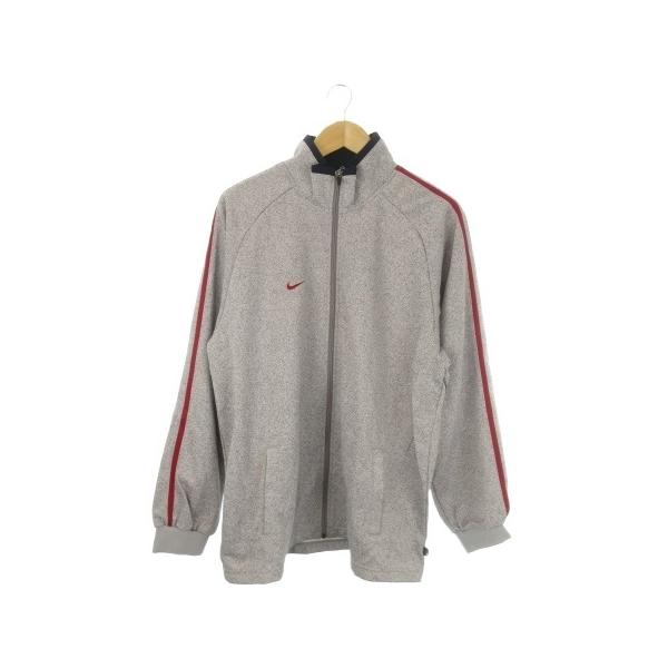 未使用品 ナイキ NIKE DRI-FIT ジャケット ジャージ XL グレー スタンドカラー サイドライン /AO9 ■GY59 メンズ【ブランド】ナイキ NIKE【表記サイズ】XL【実寸サイズ】身幅：61cm　着丈：72.5cm　ゆき丈...