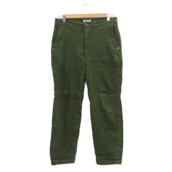 スペルバウンド SPELLBOUND パンツ 麻 リネン スリム 30 カーキ 七分丈 /HO17 ■GY59 メンズ【ブランド】スペルバウンド SPELLBOUND【表記サイズ】30【実寸サイズ】ウエスト：71cm　もも幅：26cm　裾幅...