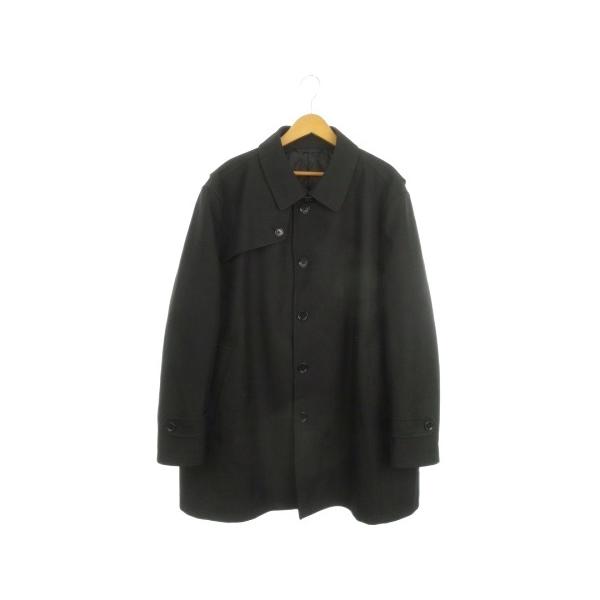サルトリア ベリーニ Sartoria Bellini ステンカラーコート 3L グレー 無地 長袖 ヘリンボーン /AO24 ■GY59 メンズ【表記サイズ】3L【実寸サイズ】肩幅：51cm　身幅：66cm　袖丈：65.5cm　着丈：87...