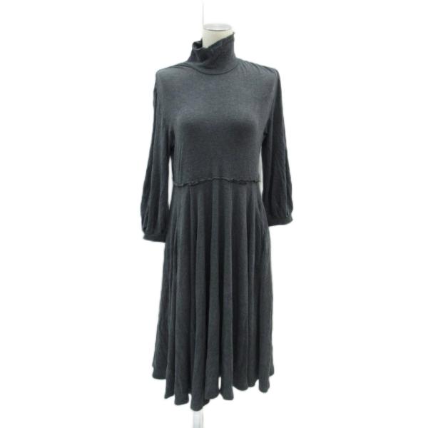 エフガール ワンピース ロング丈 チャコールグレー タートルネック 七分袖 ウエスト切り替え 26679-FS0FA301C /SY12 ■GY59 レディース【ブランド】エフガール FguRL【表記サイズ】サイズ表記なし【実寸サイズ】肩幅...