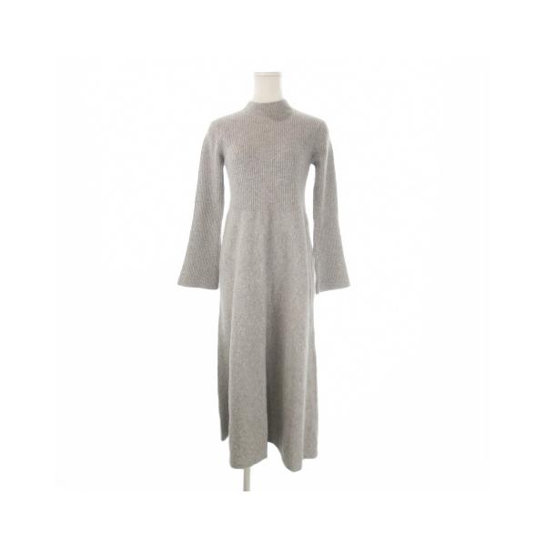 フレイアイディー FRAY I.D ニットワンピース ウール F グレー 長袖 ハイネック リブ編み /CK29 ■ECC001 レディース【ブランド】フレイアイディー FRAY I.D【表記サイズ】F【実寸サイズ】肩幅：31〜cm　身幅：...