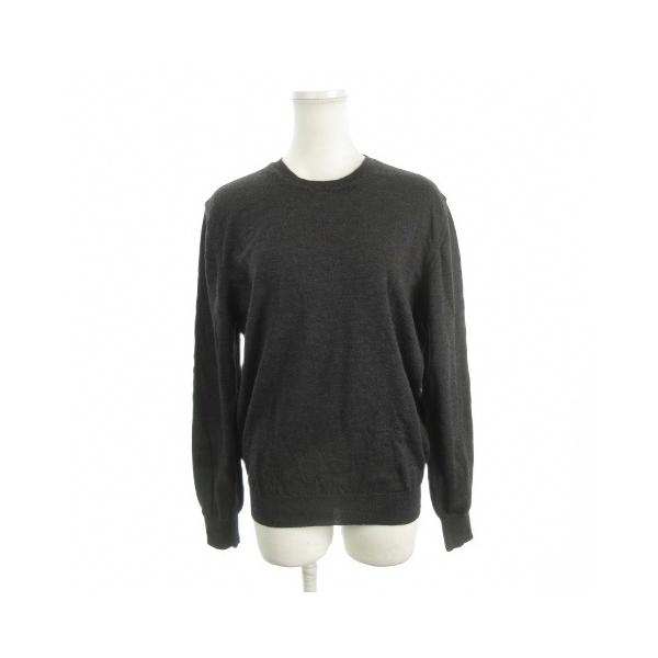 ロベルトコリーナ ROBERTO COLLINA × シップス SHIPS ニット セーター ウール 46 ダークグレー 無地 クルーネック 長袖 /AH33【ブランド】ロベルトコリーナ ROBERTO COLLINA【表記サイズ】46【実...