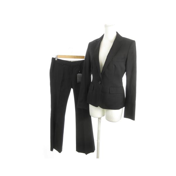 イネド INED スーツ ジャケット パンツ 7 黒 ブラック 総裏地 71-91141003 71-93161006 /MN2 ■ECC001 レディース【ブランド】イネド INED【表記サイズ】7【実寸サイズ】ジャケット 肩幅：37cm...