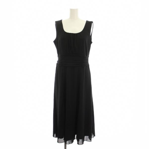 ローラアシュレイ LAURA ASHLEY ワンピース ロング ノースリーブ 11 黒 ブラック /YM ■GY60 レディース【ブランド】ローラアシュレイ LAURA ASHLEY【表記サイズ】11【実寸サイズ】肩幅：37cm　身幅：44...