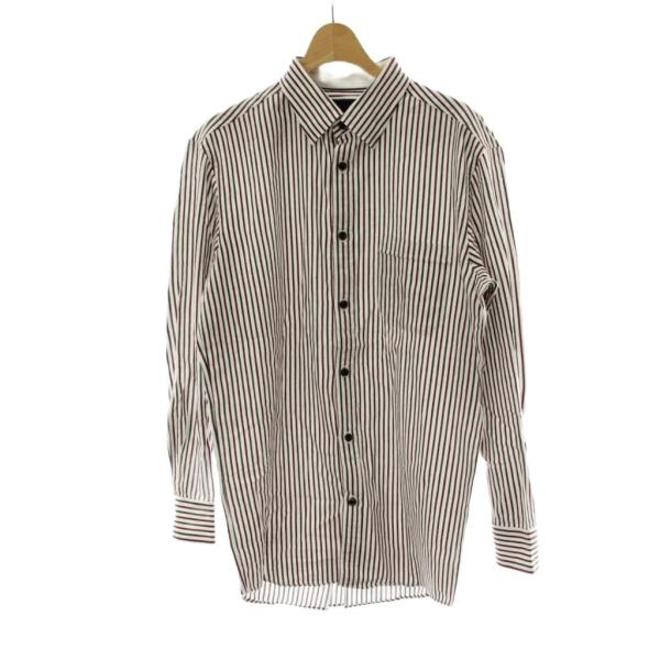 ジョセフアブード JOSEPH ABBOUD シャツ LL 白 ホワイト マルチカラー ストライプ柄 長袖 胸ポケット トップス /PP ■GY60 メンズ【ブランド】ジョセフアブード JOSEPH ABBOUD【表記サイズ】LL【実寸サイ...