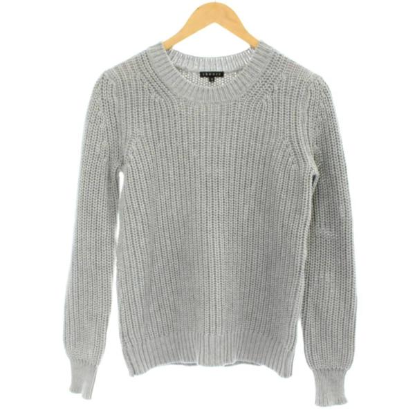 セオリー Theory ニット セーター ウール S グレー クルーネック 長袖 /GP ■GY60 メンズ【ブランド】セオリー Theory【表記サイズ】S【実寸サイズ】肩幅：39cm　身幅：43cm　着丈：54cm　袖丈：60cm　　【...