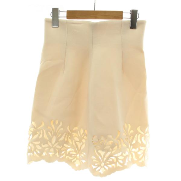 エイミーイストワール eimy istoire ダマスクカット フレアスカート ひざ丈 M ベージュ /XZ ■GY60 レディース【ブランド】エイミーイストワール eimy istoire【表記サイズ】M【実寸サイズ】ウエスト：59cm　...