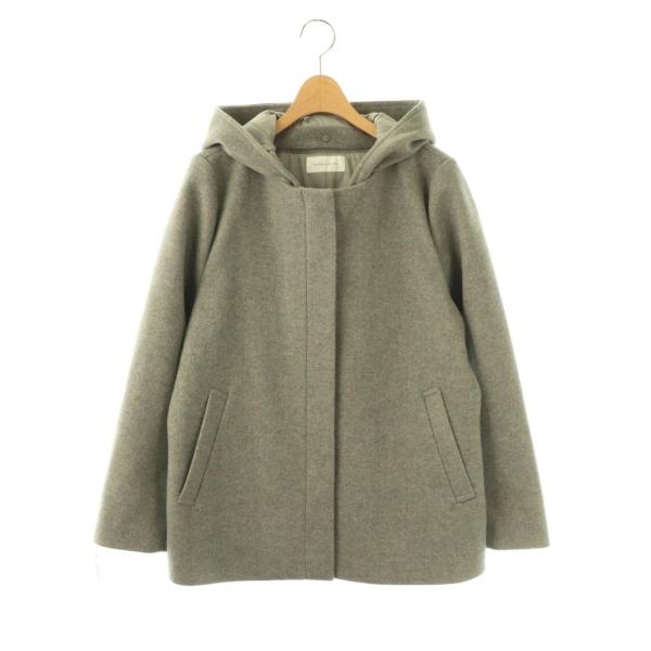 グローバルワーク GLOBAL WORK フード付きコート 2way L グレー /ES ■ECB001 レディース【ブランド】グローバルワーク GLOBAL WORK【表記サイズ】L【実寸サイズ】肩幅：39cm　身幅：53cm　着丈：65...