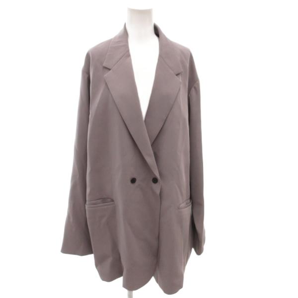 未使用品 BESPOKE TOKYO タグ付き チェスターコート ダブル ひざ丈 3 グレー /FF ■ECB001 レディース【表記サイズ】3【実寸サイズ】肩幅：46cm　身幅：60cm　袖丈：60cm　着丈：79cm　　【素材】表地 ポ...