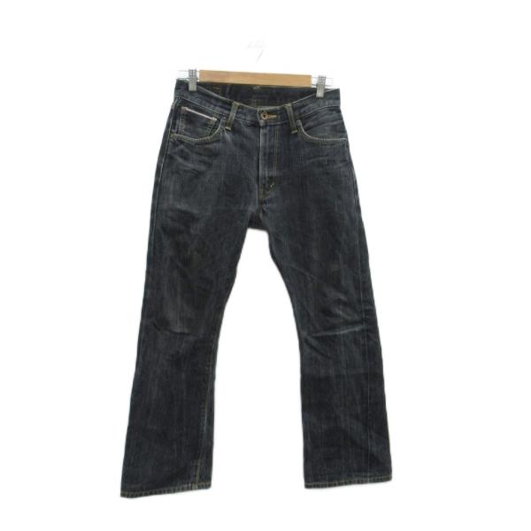エドウィン EDWIN 505s デニムパンツ ジーンズ アンクル丈 W29 L34 黒 ブラック ウォッシュ加工 /SM40 ■ECB001 メンズ【ブランド】エドウィン EDWIN【表記サイズ】W29 L34【実寸サイズ】ウエスト：70...