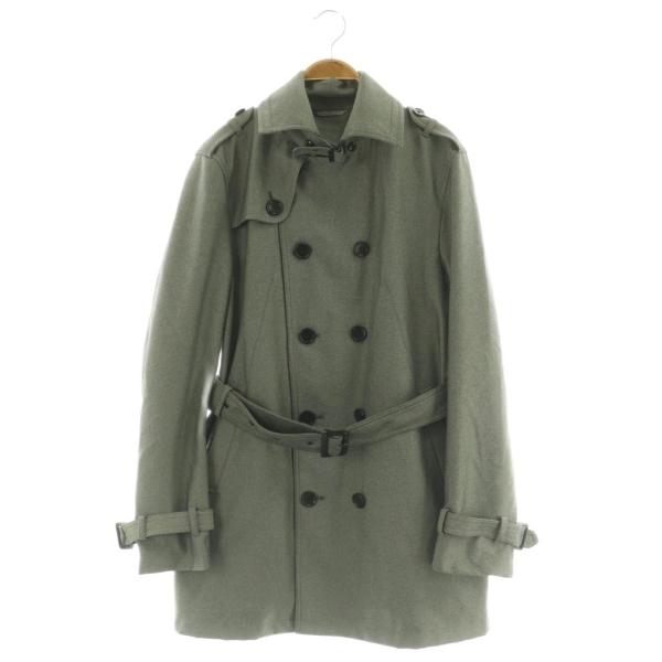 タカQ タカキュー TAKA-Q トレンチコート ミディ丈 L グレー /MY ■OS ■ECB001 メンズ【ブランド】タカQ タカキュー TAKA-Q【表記サイズ】L【実寸サイズ】肩幅：45cm　身幅：54cm　着丈：82cm　袖丈：6...