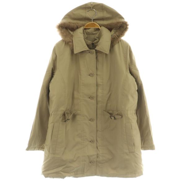 Barra de labios 中綿コート ライナーベスト付 ラビットファー M ベージュ /MY ■OS ■ECB001 レディース【表記サイズ】M【実寸サイズ】肩幅：41cm　身幅：57cm　着丈：78cm　袖丈：60cm　　【素材】表...