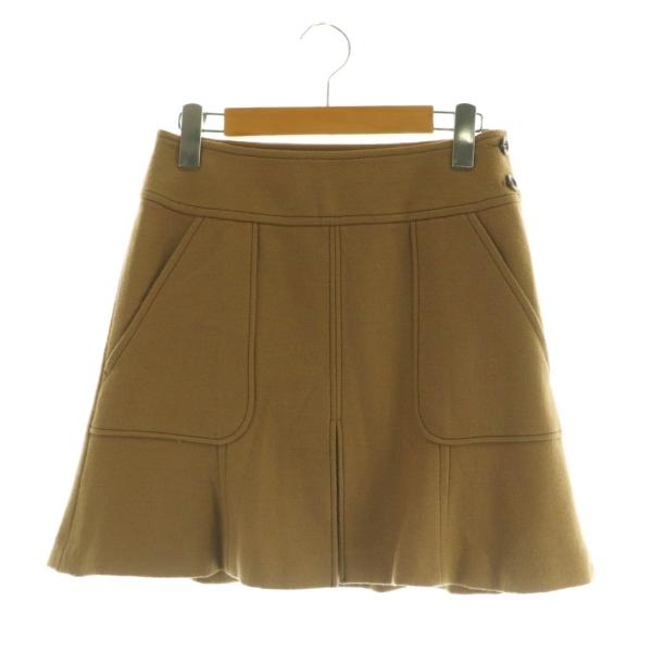 コモドブルー COMODO BLU ミニスカート ウール 2 ベージュ /MY ■OS ■ECC001 レディース【表記サイズ】2【実寸サイズ】ウエスト：64cm　ヒップ：84cm　スカート丈：41cm　　【素材】表地 毛　裏地 ポリエステ...