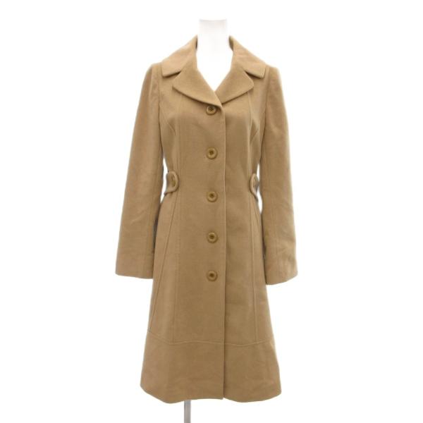 フランコフェラーロ FRANCO FERRARO チェスターコート 3 ロング丈 フレアシルエット カシミヤ混 ベージュ /NU ■ECD001 レディース【ブランド】フランコフェラーロ FRANCO FERRARO【表記サイズ】3【実寸サ...