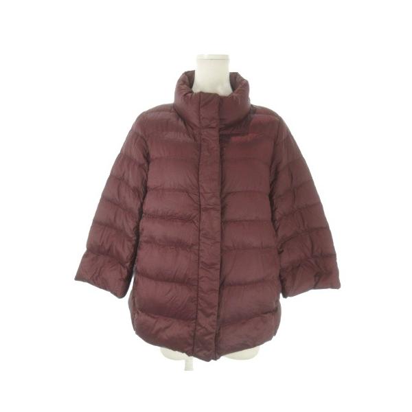 ユニクロ UNIQLO ダウンジャケット L 紫 ボルドー 七分袖 スタンドカラー /AO11 ■ECD001 レディース【ブランド】ユニクロ UNIQLO【表記サイズ】L【実寸サイズ】肩幅：37cm　身幅：48.5cm　袖丈：47cm　着...