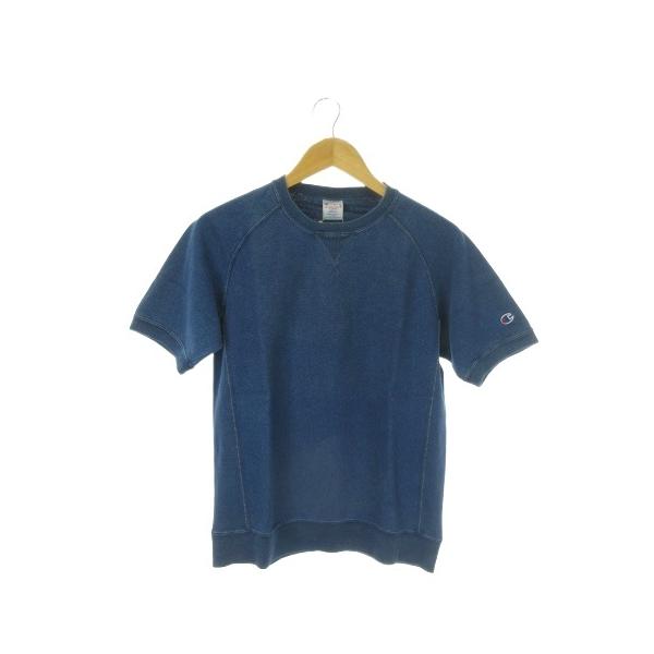未使用品 チャンピオン CHAMPION × フリークスストア FREAKS STORE 半袖Tシャツ S 青 ブルー インディゴ クルーネック ロゴ /AO14【ブランド】チャンピオン CHAMPION【表記サイズ】S【実寸サイズ】身幅：...