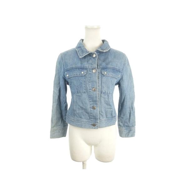 ジルバイジルスチュアート JILL by JILLSTUART デニムジャケット Gジャン ジージャン S 青 ライトブルー クロップド丈 /MN7 ■ECD001【ブランド】ジルバイジルスチュアート JILL by JILLSTUART【...