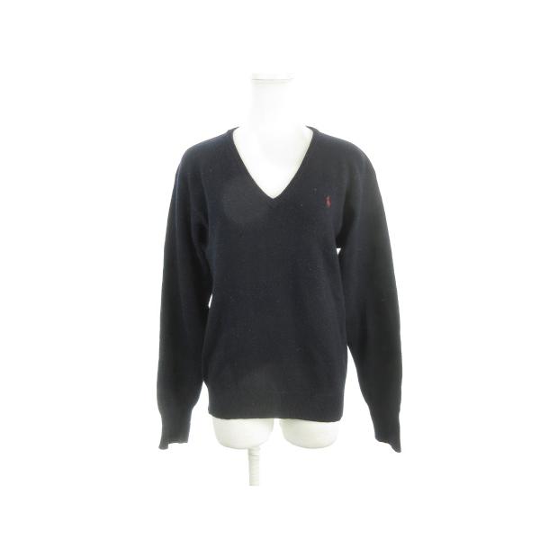 ラルフローレン RALPH LAUREN POLO SPORT ニット セーター Vネック 長袖 ロゴ刺繍 M 紺 ネイビー /AH21 ■ECD001 レディース【ブランド】ラルフローレン RALPH LAUREN【表記サイズ】M【実寸サ...