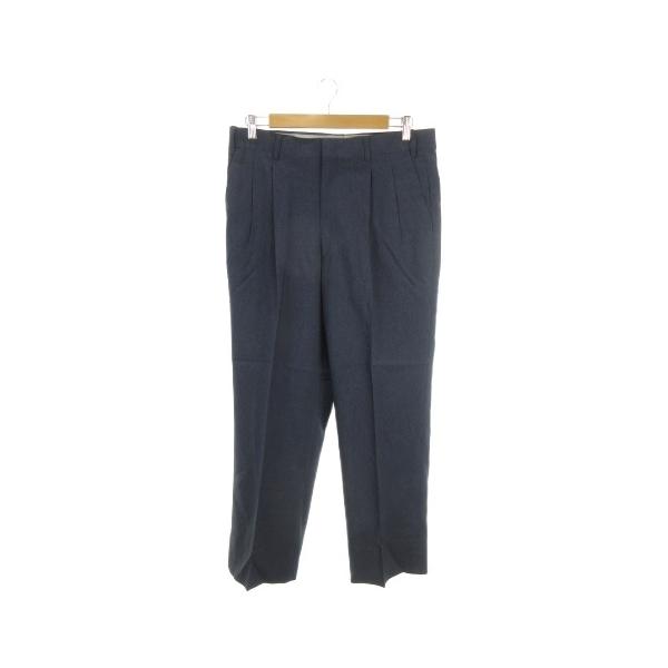 未使用品 アンドレバレンチノ Andr? Valentino パンツ スラックス ゴルフ 2タック ストレート 88 紺 ネイビー /AH23 ■ECD001 メンズ【表記サイズ】88【実寸サイズ】ウエスト：86cm　もも幅：30cm　裾幅...