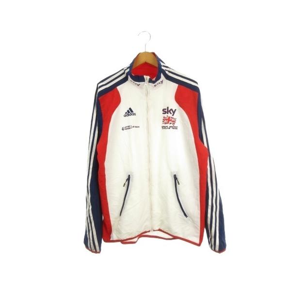 adidas Great Britain Cycling Team × Sky トラックジャケット ウィンドブレーカー チームジャケット イギリス L 白 ホワイト /AH44【ブランド】アディダス adidas【表記サイズ】L【実寸サイズ...