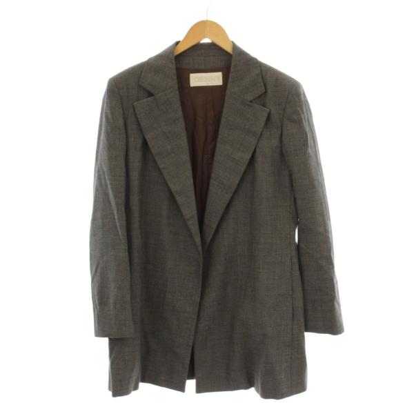 ジェニー GENNY テーラードジャケット 上着 ウール XL グレー  長袖 オープンフロント /LP ■GY58 メンズ【ブランド】ジェニー GENNY【表記サイズ】XL【実寸サイズ】肩幅：45cm　身幅：50cm　袖丈：59cm　着丈...