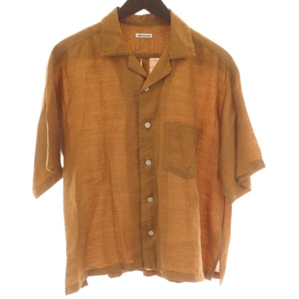 フリークスストア FREAKS STORE シャツ F キャメル 半袖 開襟 胸ポケット /GG ■GY58 メンズ【ブランド】フリークスストア FREAKS STORE【表記サイズ】F【実寸サイズ】肩幅：52cm　身幅：57.5cm　着丈...