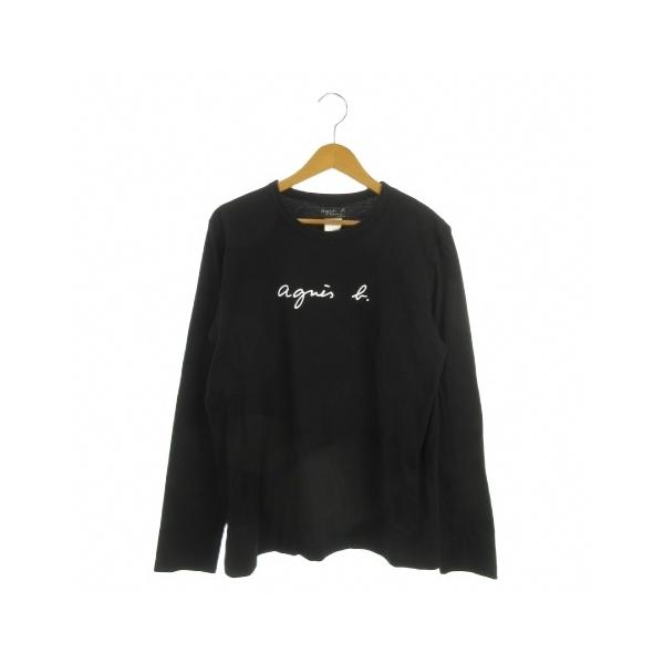 アニエスベーオム Agnes b. homme Tシャツ カットソー ロンT 2 黒 ブラック ラウンドネック 長袖 ロゴプリント /AO11 ■ECC001 メンズ【ブランド】アニエスベーオム Agnes b. homme【表記サイズ】2...