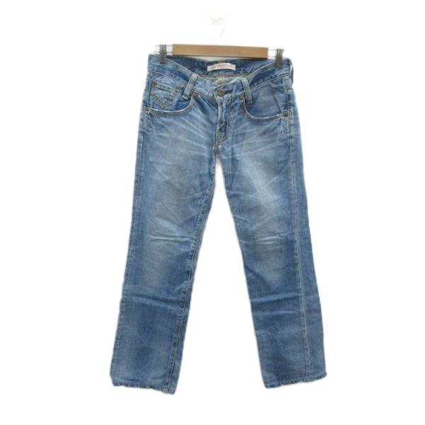 リーバイス Levi's 503 デニムパンツ ジーンズ ストレート W28 ライトブルー ウォッシュ加工 ロング丈 /YS71 ■ECC001 レディース【ブランド】リーバイス Levi's【表記サイズ】W28【実寸サイズ】ウエスト：70...