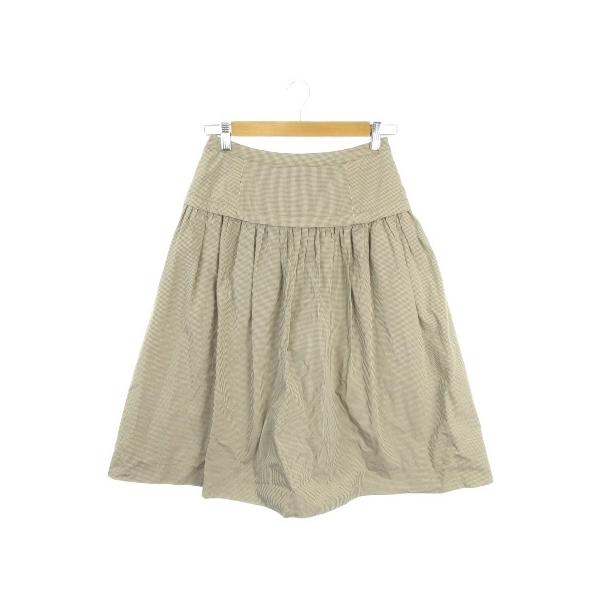 ヒロココシノ HIROKO KOSHINO フレアスカート 38 茶 ブラウン チェック 切替 ギャザー /MN33 ■ECC001 レディース【ブランド】ヒロココシノ HIROKO KOSHINO【表記サイズ】38【実寸サイズ】ウエスト：...