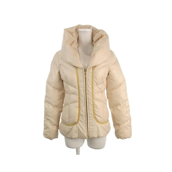 レディ Rady ダウンジャケット ビッグカラー パイピング F ベージュ /AH33 ■ECD001 レディース【ブランド】レディ Rady【表記サイズ】F【実寸サイズ】肩幅：37cm　身幅：37cm　袖丈：57cm　着丈：57cm　　【...