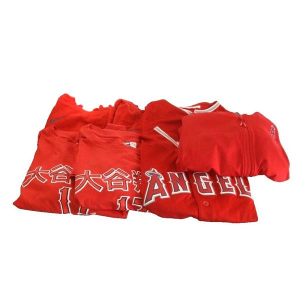 ナイキ NIKE ニューエラ New ERA LEVEL WEAR 大谷翔平 レプリカユニフォーム Tシャツ カットソー 7点セット 半袖 ロゴ S M L 赤【ブランド】ナイキ NIKE【表記サイズ】S M L【実寸サイズ】-　【素材】-...