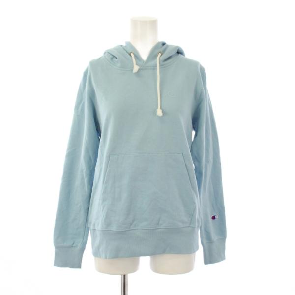 チャンピオン CHAMPION プルオーバーパーカー スウェット 長袖 ロゴ M 水色 ライトブルー /BB ■ECC001 レディース【ブランド】チャンピオン CHAMPION【表記サイズ】M【実寸サイズ】肩幅：38cm　身幅：44cm　...
