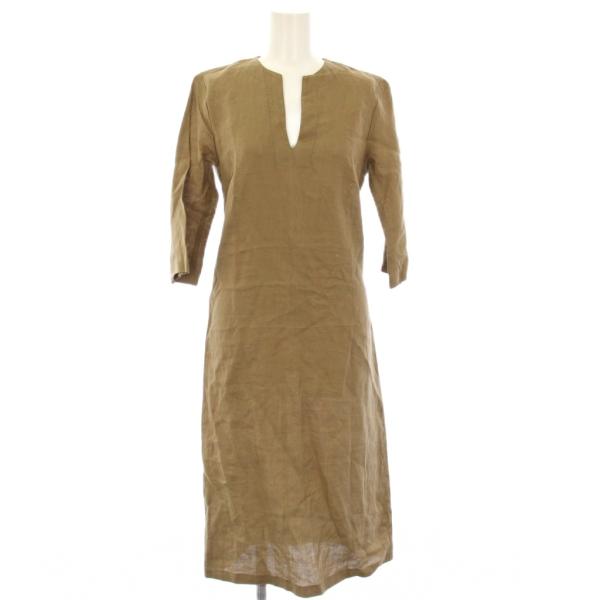 ユナイテッドカラーズオブベネトン United Colors of Benetton ワンピース 七分袖 ロング XS 茶 /KH ■ECC001 レディース【表記サイズ】XS【実寸サイズ】肩幅：38cm　身幅：41cm　袖丈：37cm　総...
