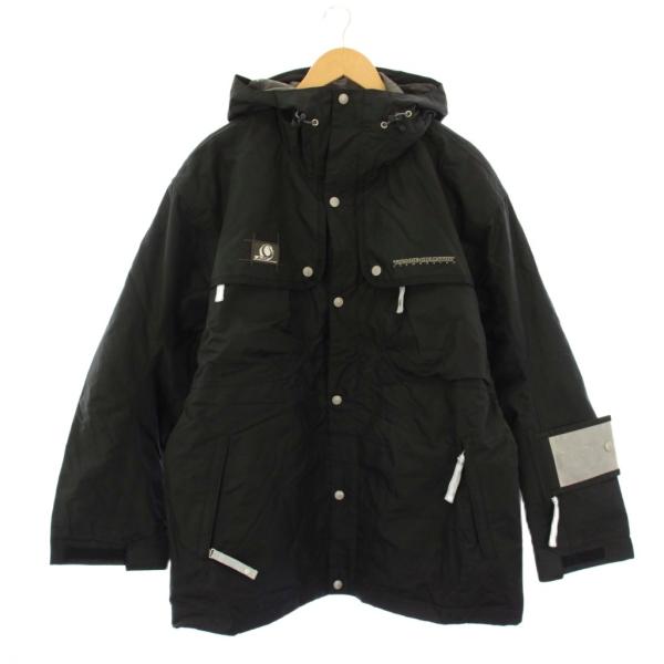 タウンカントリー T&amp;C Town&amp;Country ジャケット M 黒 ブラック フード ロゴ /BB ■ECC001 メンズ【表記サイズ】M【実寸サイズ】肩幅：60cm　身幅：57cm　着丈：77cm　袖丈：58.5cm　...