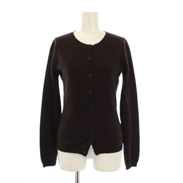 ビーシービージーマックスアズリア BCBGMAXAZRIA ニットカーディガン 長袖 クルーネック 薄手 カシミヤ S 茶 ブラウン /BB ■ECC001【ブランド】ビーシービージーマックスアズリア BCBGMAXAZRIA【表記サイズ】...