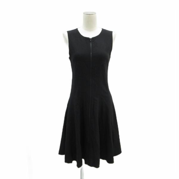 セオリー Theory ワンピース ひざ丈 2 M 黒 無地 ラウンドネック ノースリーブ /SY28 ■ECC001 レディース【ブランド】セオリー Theory【表記サイズ】2（日本サイズM相当）【実寸サイズ】身幅：40cm　総丈：93...