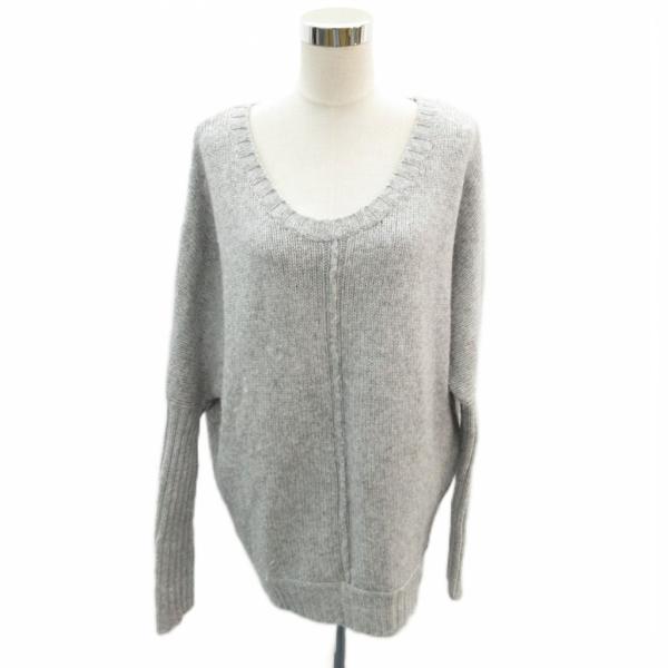 BCBGMAXAZRIA ニット セーター ドルマンスリーブ 長袖 ウール アルパカ混 XS グレー 無地 Uネック /SY55 ■ECC001 レディース【ブランド】ビーシービージーマックスアズリア BCBGMAXAZRIA【表記サイズ】...