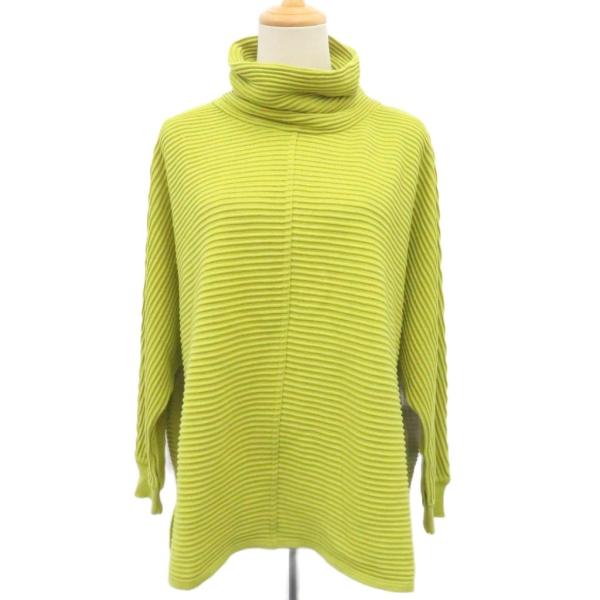 TRINE KRYGER SIMONSEN ニット セーター 黄緑 ライトグリーン タートルネック 長袖 /HO35 ■ECC001 レディース【表記サイズ】表起なし【実寸サイズ】身幅：77cm　着丈：58.5cm　ゆき丈：74cm　　【素...