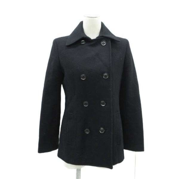 ラ・シャンブルドインエ LA CHAMBRE D`INE Pコート ピーコート 38 黒 ブラック ショート丈 /YS9 ■ECC001 レディース【ブランド】ラ・シャンブルドインエ LA CHAMBRE D`INE【表記サイズ】38【実寸...