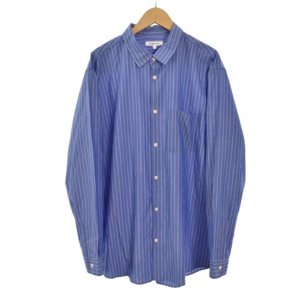 グローバルワーク GLOBAL WORK シャツ 長袖 ストライプ L 青 ブルー ■ECC001 メンズ【ブランド】グローバルワーク GLOBAL WORK【表記サイズ】L【実寸サイズ】肩幅：47cm　身幅：56cm　着丈：76.5cm　...