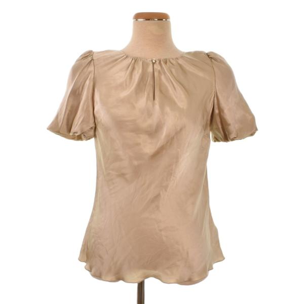バナナリパブリック BANANA REPUBLIC ブラウス 半袖 シルク XS ベージュ ■ECC001 レディース【ブランド】バナナリパブリック BANANA REPUBLIC【表記サイズ】XS【実寸サイズ】肩幅：31cm　身幅：46c...