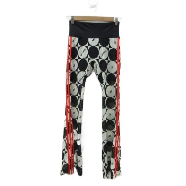 アディダスオリジナルス × リッチムニシ ヨガウエア パンツ フレアパンツ イージー ロング丈 総柄 ライン XL 黒 ■ECD001 レディース【ブランド】アディダスオリジナルス adidas originals【表記サイズ】XL【実寸サ...