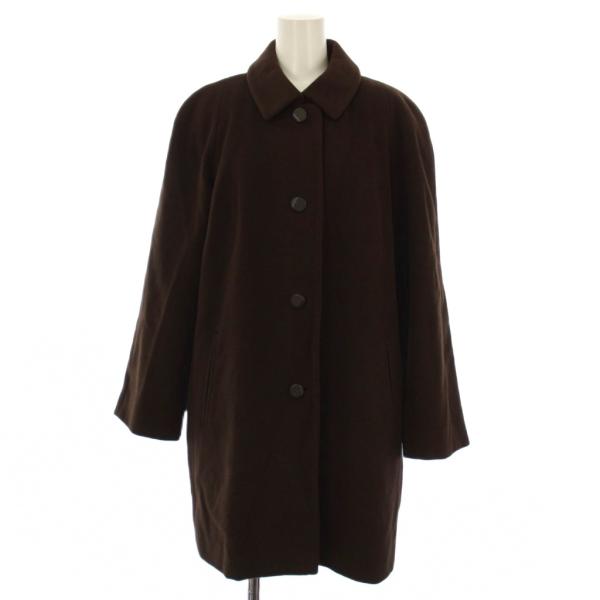 サンヨーコート SANYO COAT ステンカラーコート ロング アンゴラ ウール 11 茶 /BM ■ECD001 レディース【表記サイズ】11【実寸サイズ】身幅：54cm　着丈：83cm　ゆき丈：78cm　　【素材】表 アンゴラ 羊毛　...