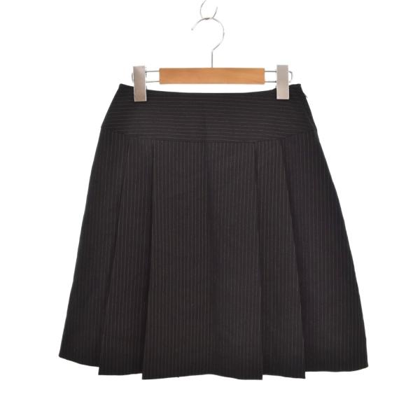 ヒロミチナカノ hiromichi nakano プリーツ スカート ひざ丈 ピンストライプ 160 黒 ブラック ■ECD001 キッズ【ブランド】ヒロミチナカノ hiromichi nakano【表記サイズ】160【実寸サイズ】ウエスト...